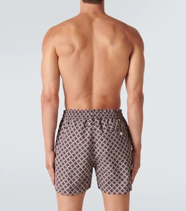 Frescobol Carioca Treliça Swim Trunks - Brown