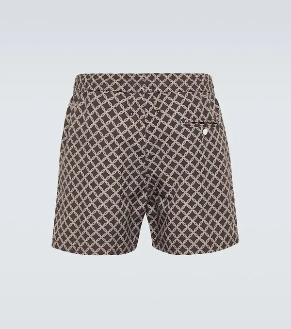 Frescobol Carioca Treliça Swim Trunks - Brown