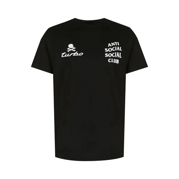 ANTI SOCIAL SOCIAL CLUB Turbo Logo Short-sleeve T-shirt - Black