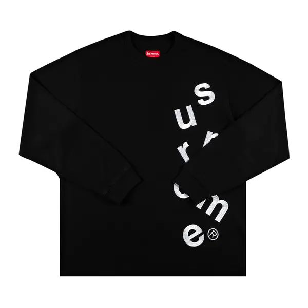 Supreme Scatter Logo Long-sleeve Top - Black