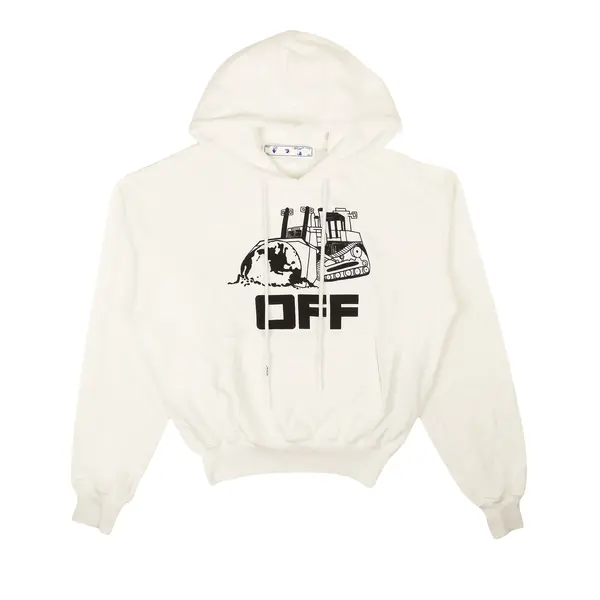 Off-White World Caterpillar Over Hoodie - White