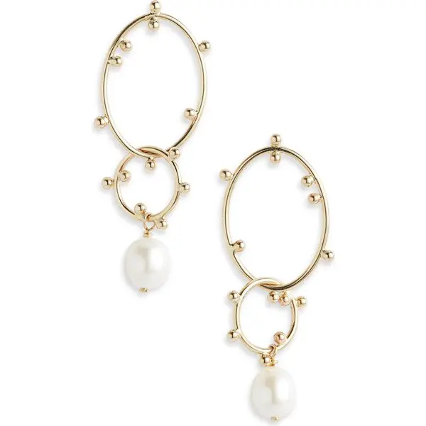 POPPY FINCH Scattered Bubble Drop Earrings - Gold