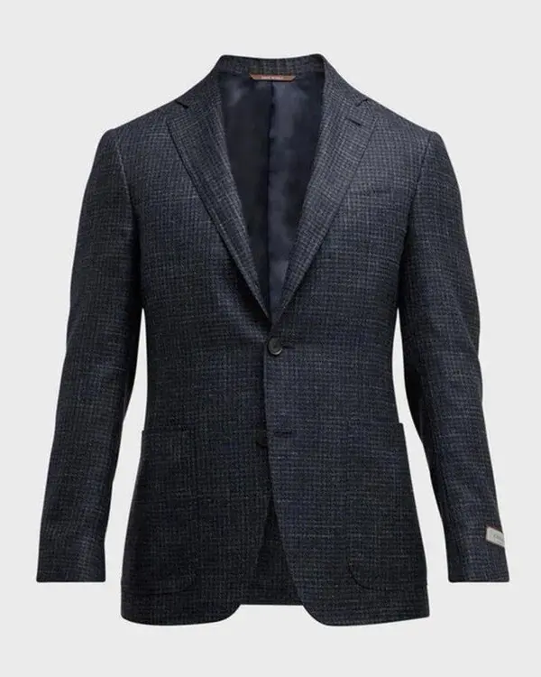 Canali Small Check Sport Coat