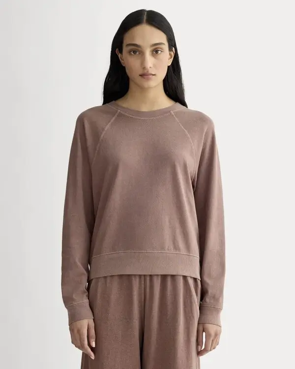 Everlane Off-duty Long-sleeve T-shirt - Brown Garment Dye