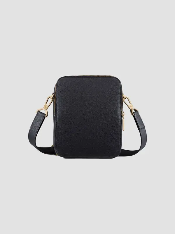 Stefano Ricci Calfskin Leather Messenger Bag - Black