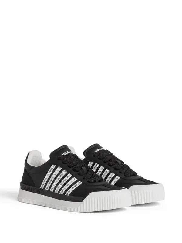 Dsquared2 Jersey Leather Sneakers