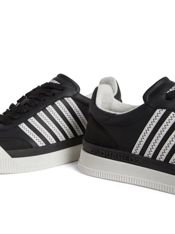 Dsquared2 Jersey Leather Sneakers