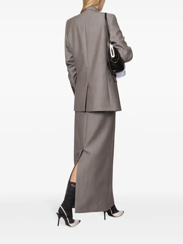 Alberta Ferretti Single-breasted Virgin Wool Blazer