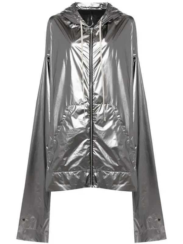 Rick Owens Metallic Hooded Jacket