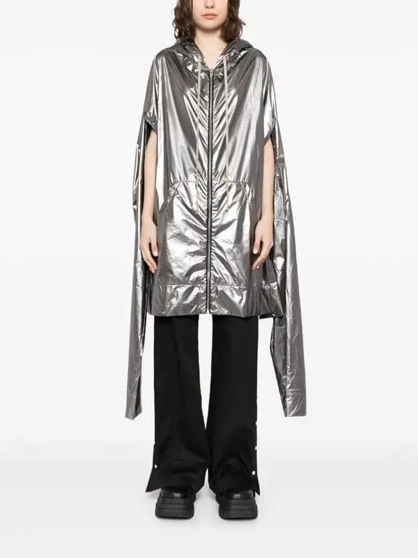 Rick Owens Metallic Hooded Jacket