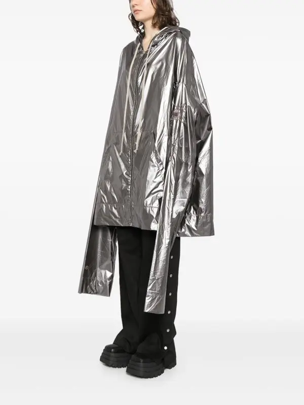 Rick Owens Metallic Hooded Jacket