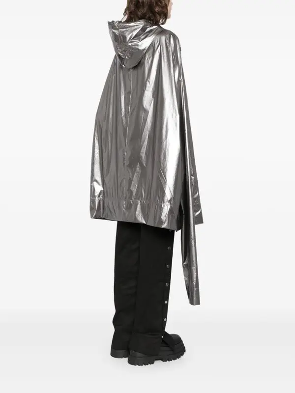 Rick Owens Metallic Hooded Jacket