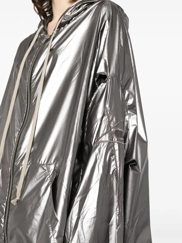 Rick Owens Metallic Hooded Jacket
