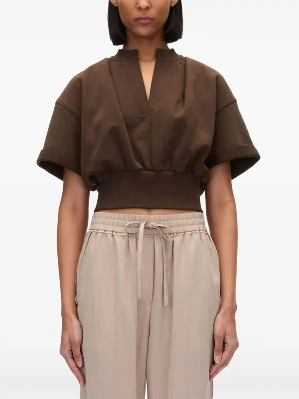3.1 Phillip Lim V-neck T-shirt - Brown