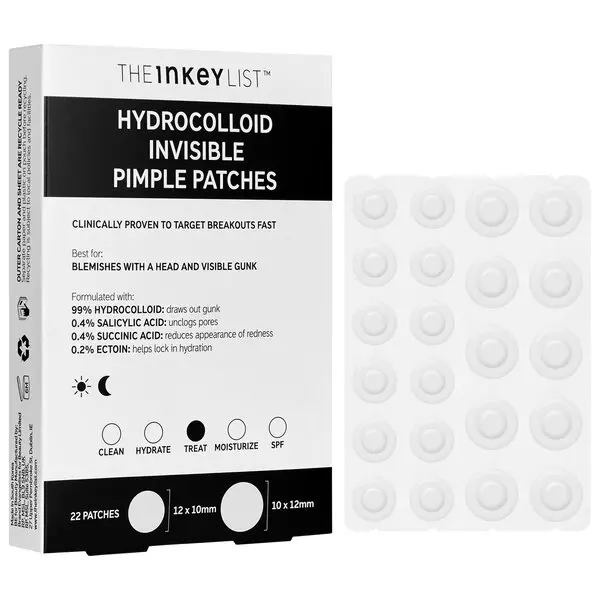 THE INKEY LIST Hydrocolloid Invisible Pimple Patches + Salicylic Acid - One-color
