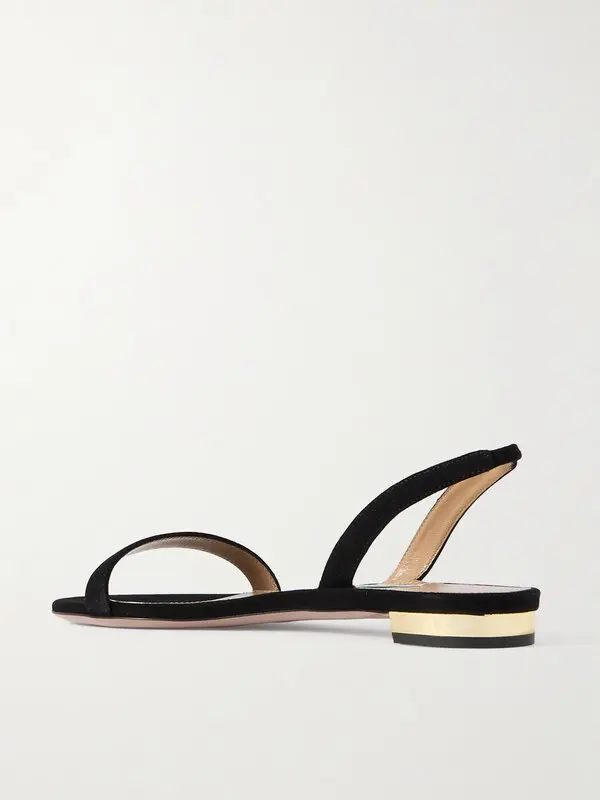 AQUAZZURA So Nude Slingback Sandals - Black