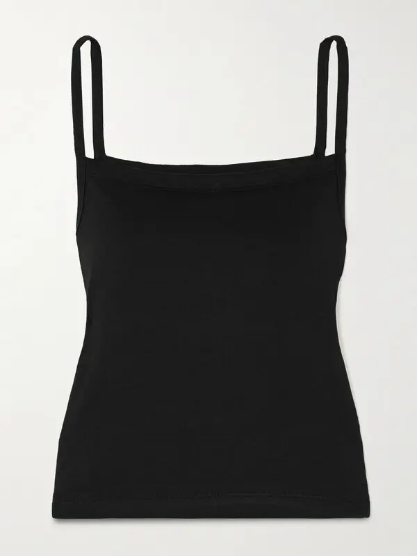 Eterne Terne Stretch-modal Jersey Tank - Black