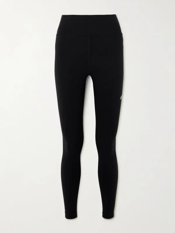 Balenciaga Logo-printed Stretch-jersey Leggings - Black