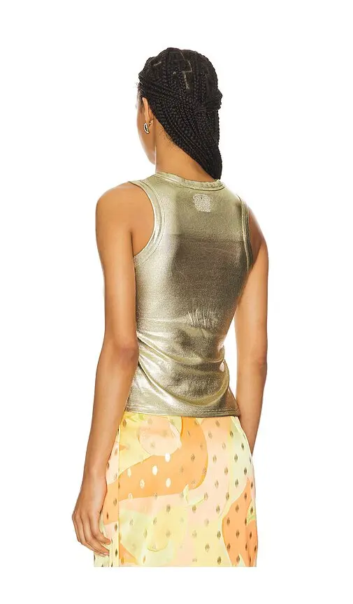 NEVER FULLY DRESSED Metallic Tank Top