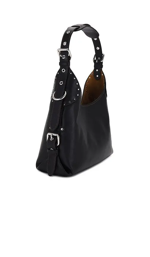 バッグ Coach Studs Cut Work Hobo Shoulder Bag Coach Cargo Shoulder Bag - Black | Editorialist