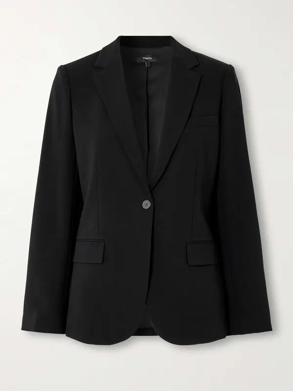 Theory Crepe Blazer - Black