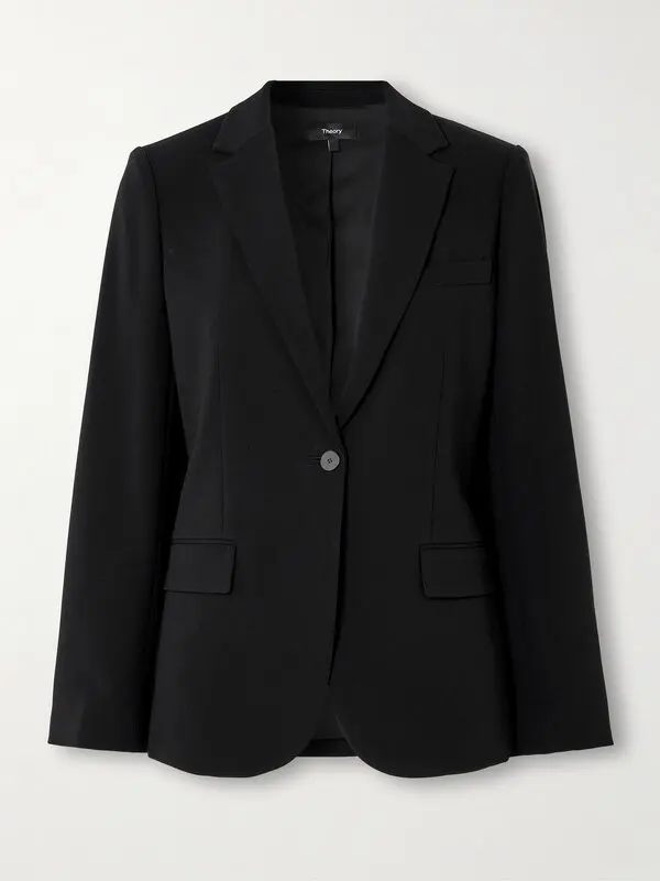 Theory Crepe Blazer - Black