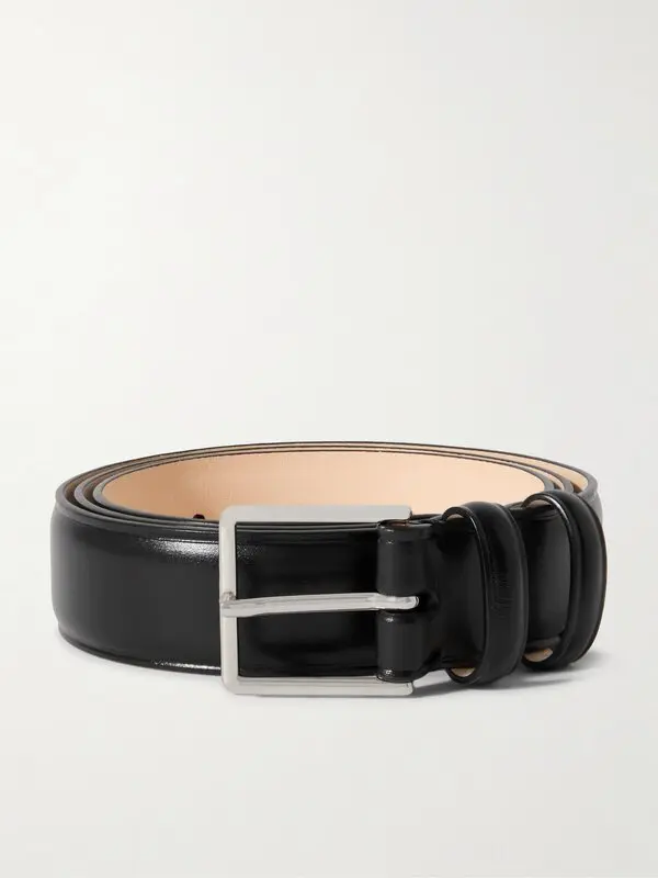 Paul Smith 3cm Glossed-leather Belt - Black