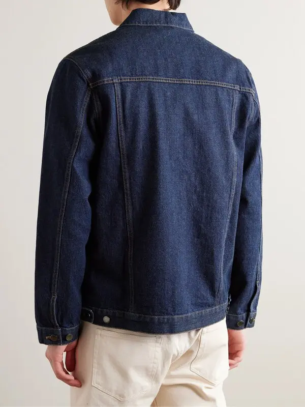 Sunspel Selvedge Denim Trucker Jacket - Blue