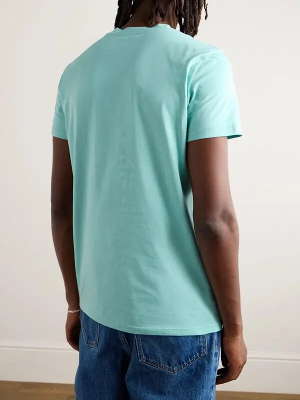 Balmain Logo-flocked Cotton-jersey T-shirt