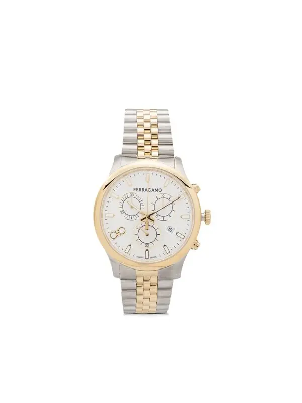 FERRAGAMO Duo Chrono 42mm Watch - White