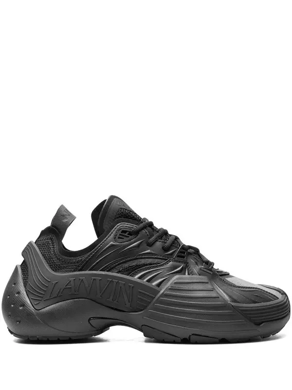 LANVIN Flash-x Panelled Mesh Sneakers - Black
