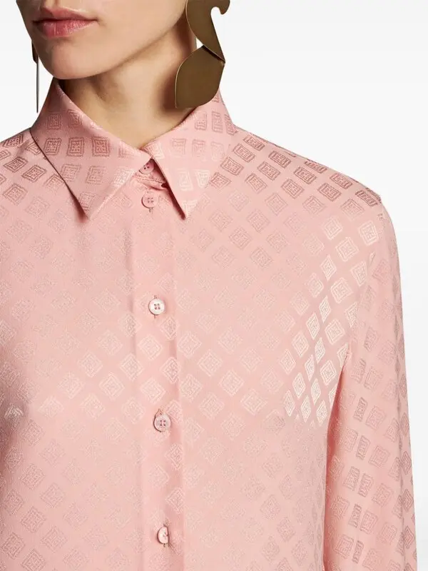 Etro Patterned Silk-jacquard Shirt