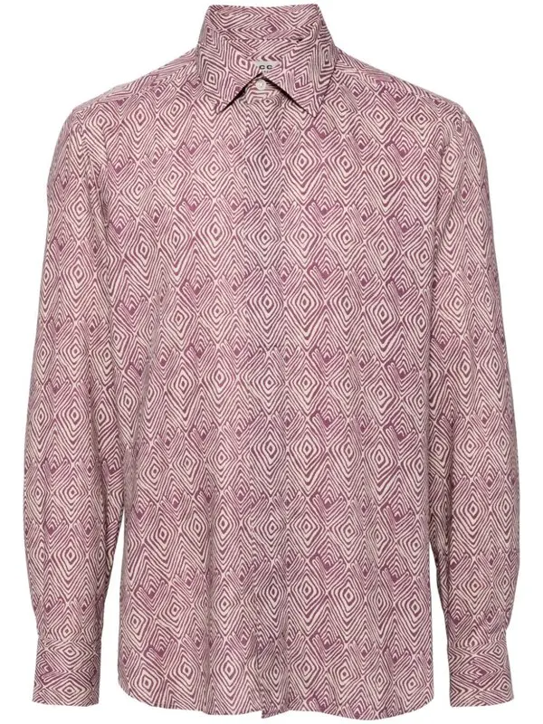 Corneliani Geometric-print Shirt
