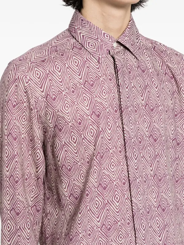 Corneliani Geometric-print Shirt