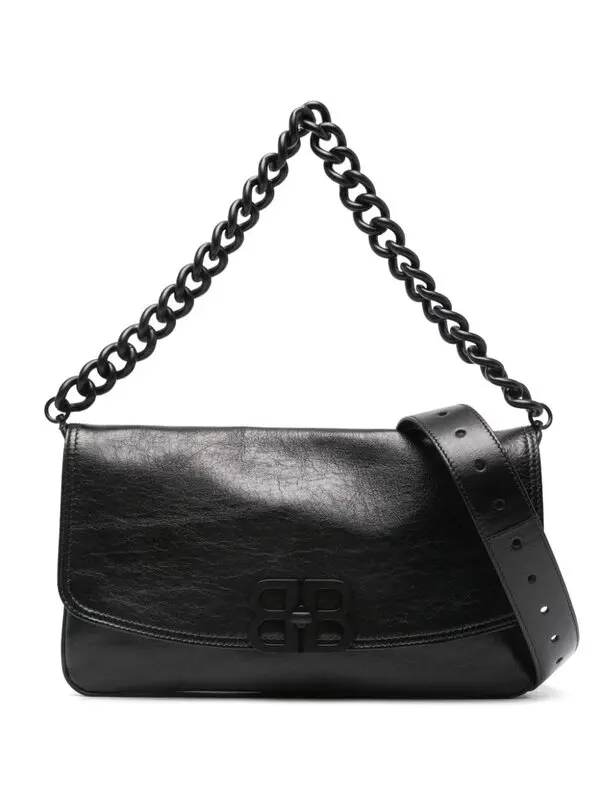 Balenciaga Medium Bb Leather Shoulder Bag