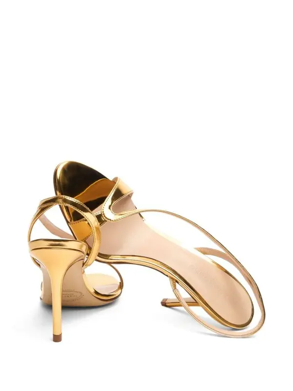 SCAROSSO 85mm Paula Strappy Sandals - Gold