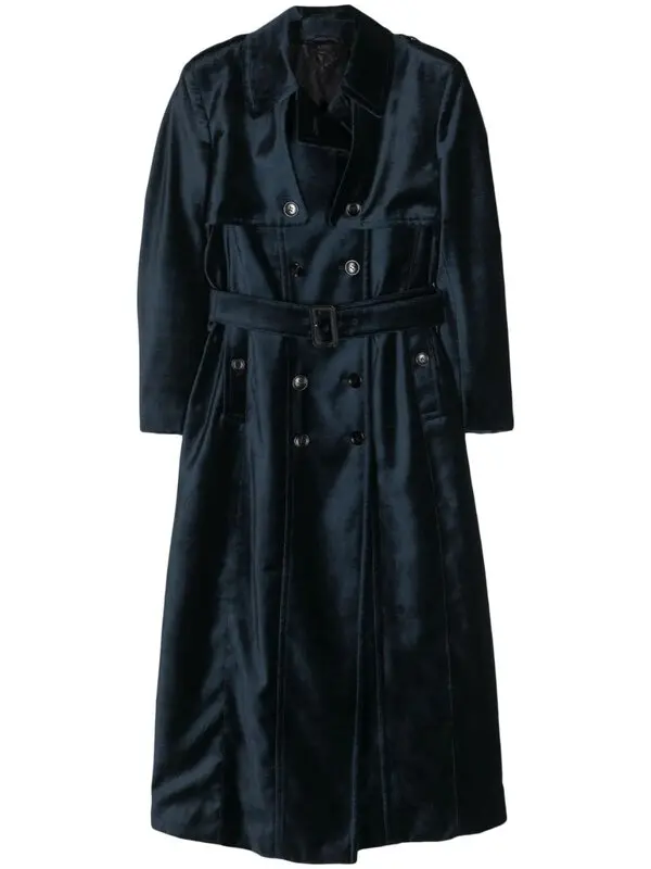 TOM FORD Belted Velvet Trench Coat