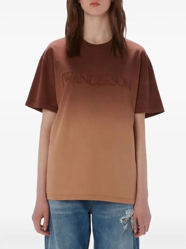 JW Anderson Ombré-effect Cotton T-shirt