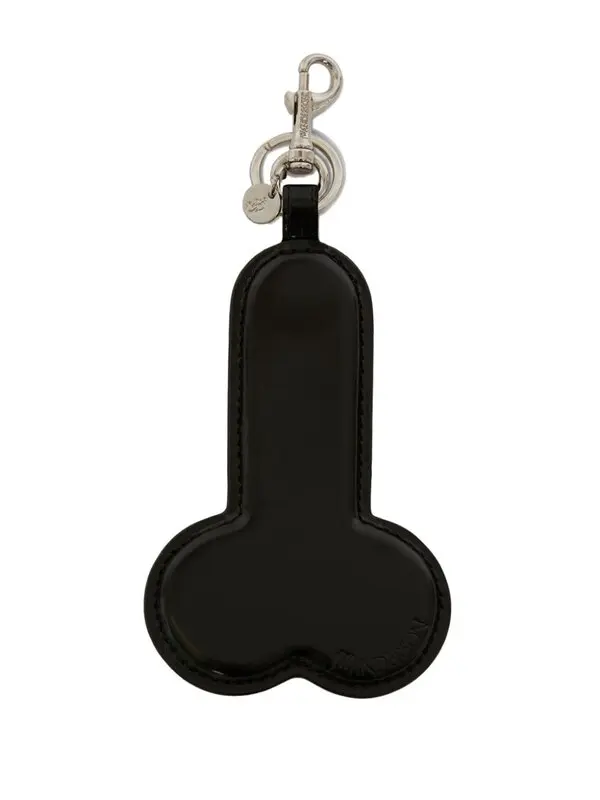 JW Anderson Debossed-logo Leather Keyring