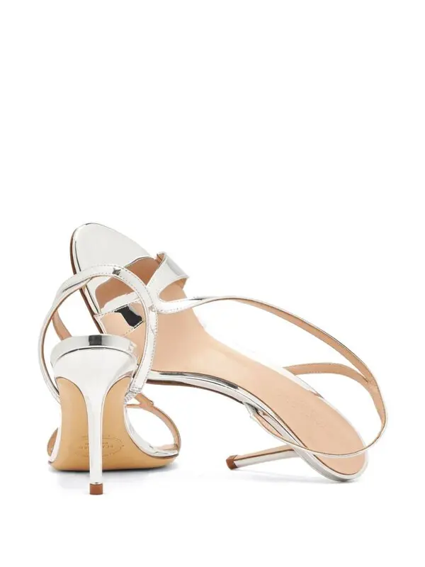 SCAROSSO 85mm Paula Strappy Sandals - Silver