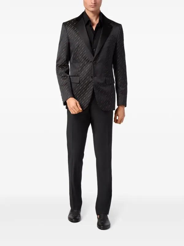 BILLIONAIRE Jacquard Long-sleeve Blazer