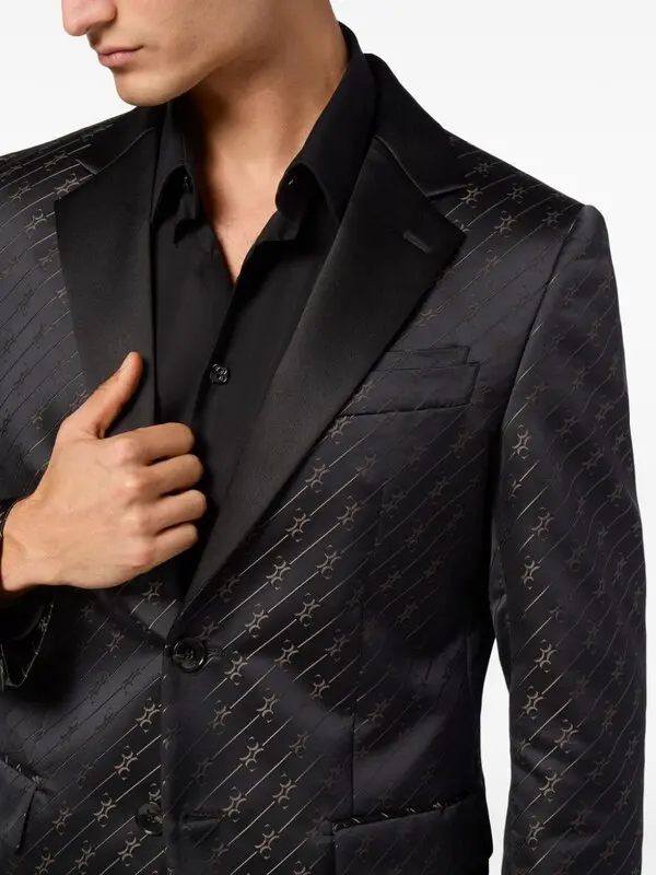 BILLIONAIRE Jacquard Long-sleeve Blazer