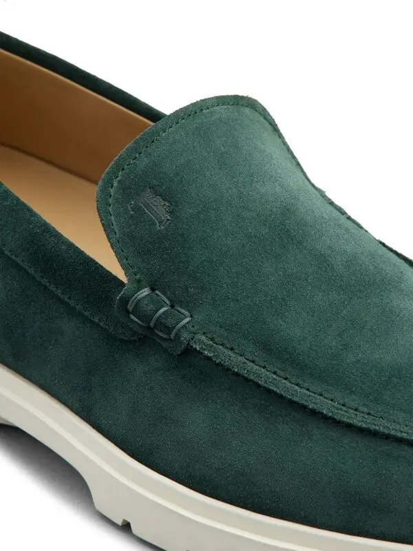 TOD'S Ridged-sole Suede Loafers