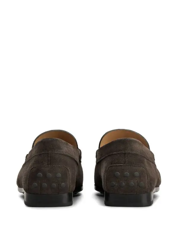 TOD'S Almond Toe Loafers - Brown