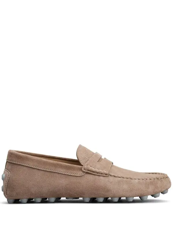 TOD'S Gommino Leather Loafers - Neutrals
