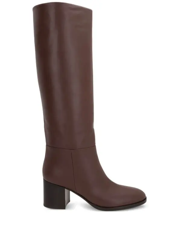 GIANVITO ROSSI Santiago 85mm Leather Boots - Brown