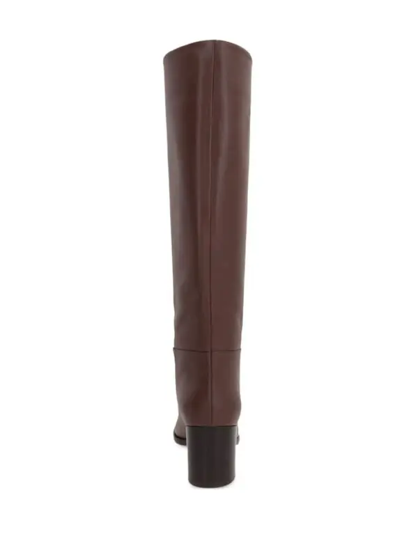 GIANVITO ROSSI Santiago 85mm Leather Boots - Brown