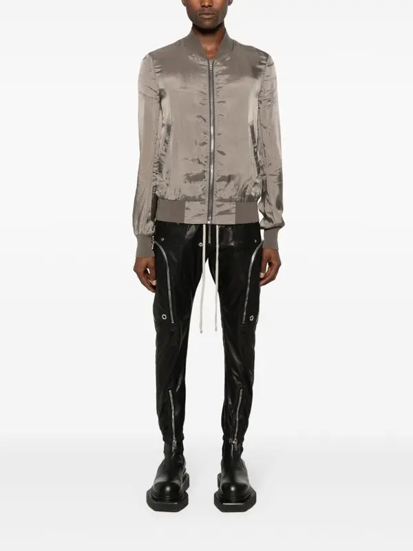 Rick Owens Bauhaus Leather Cargo Pants - Black
