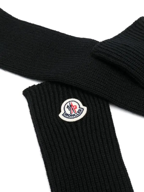 Moncler Logo-patch Ribbed Gloves