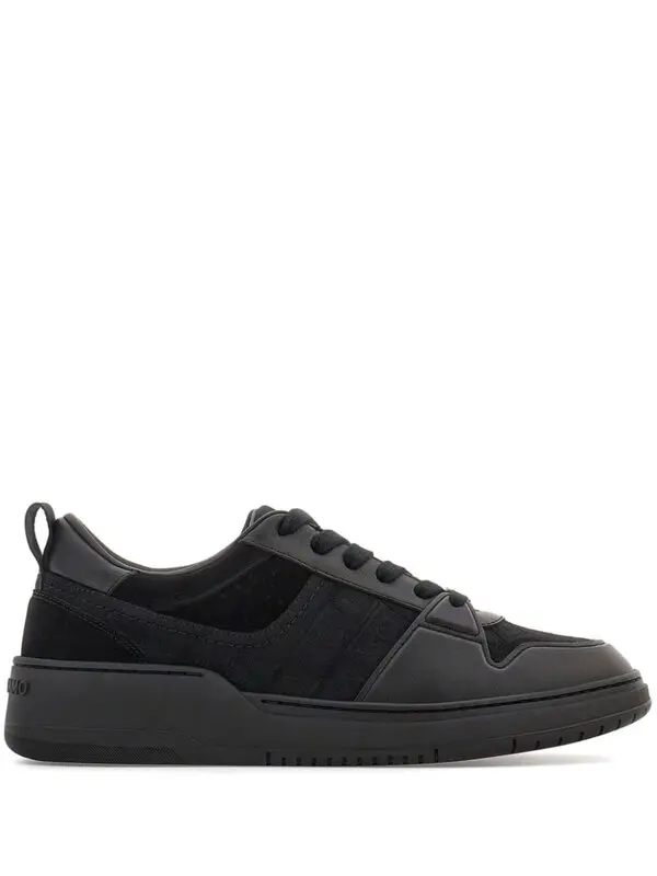 FERRAGAMO Panelled Leather Sneakers